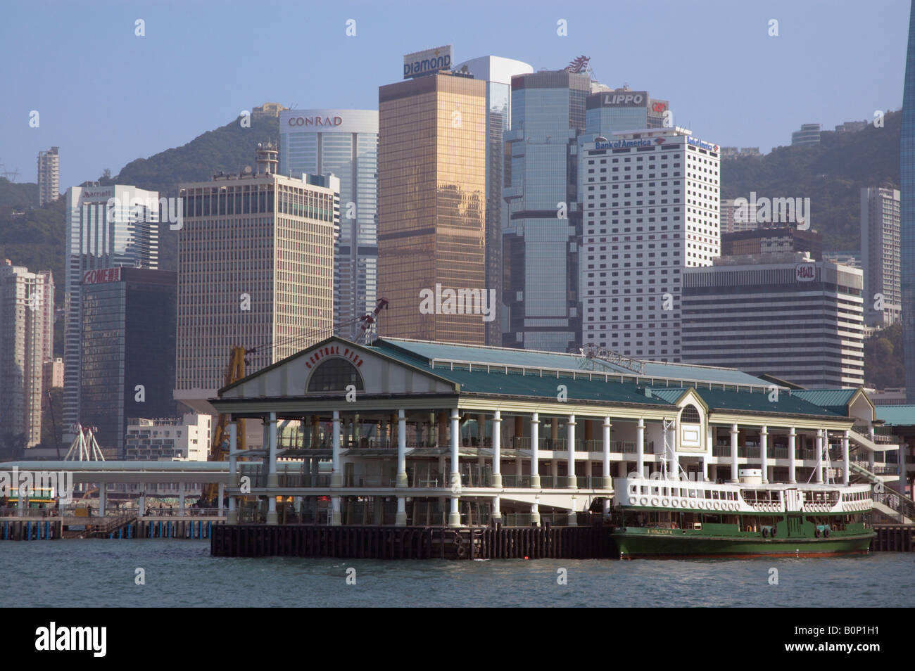 Star Ferry and Ferry Terminal , Hong Kong Harbour , Hong Kong , China ...