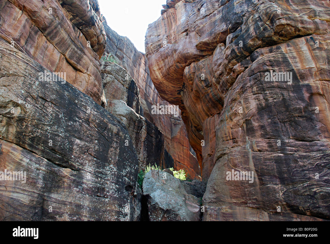 Huge rocks, Badami caves, Badami, Karnataka, India Stock Photo - Alamy