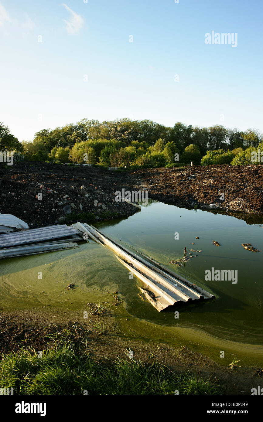 Environmental pollution in rural countryside, portrait Stock Photo - Alamy
