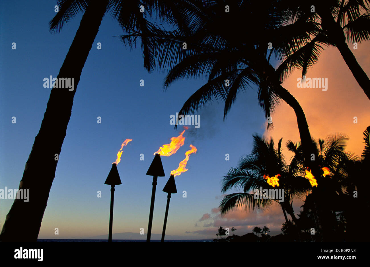 Tiki torches hawaii hi-res stock photography and images - Alamy