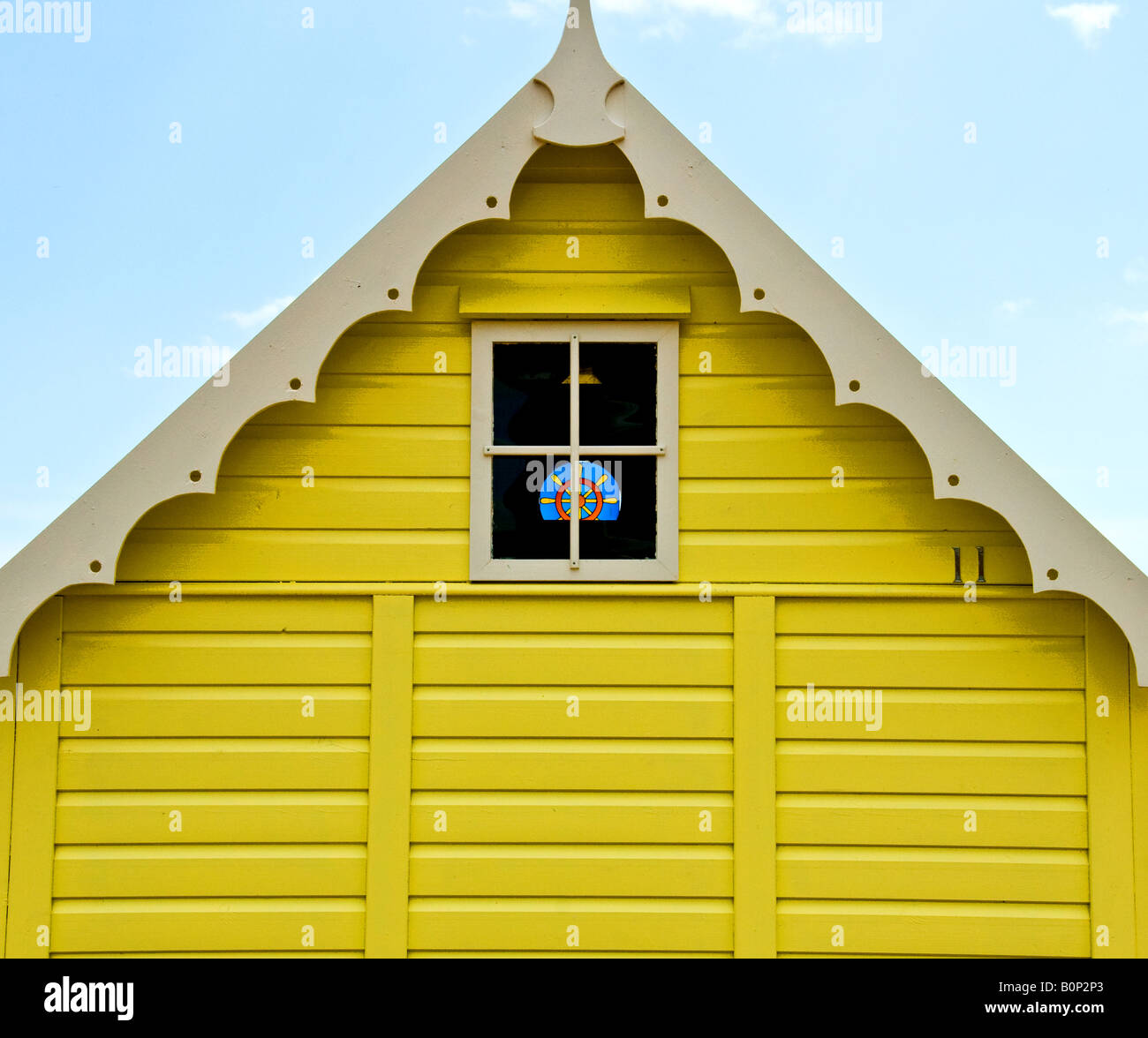 Yellow beach hut hi-res stock photography and images - Alamy