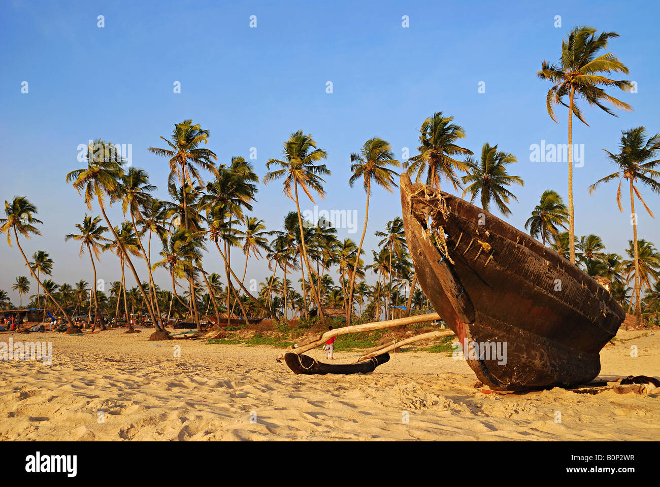 Fishing Boat at Colva Beach Goa, India Stock Photo - Alamy