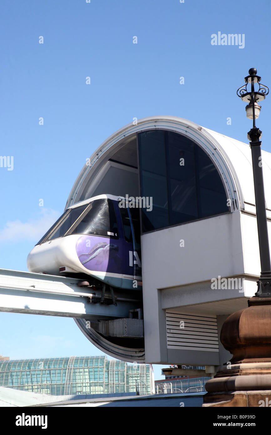 Monorail over Darling Harbour Sydney New South Wales Australia Stock ...