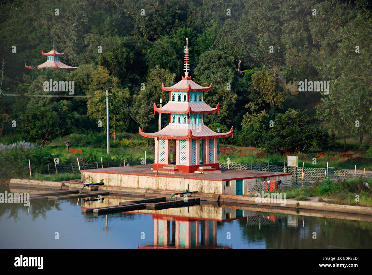 Japanese style garden, T.B. Dam Complex, Hospet, Karnataka, India Stock ...