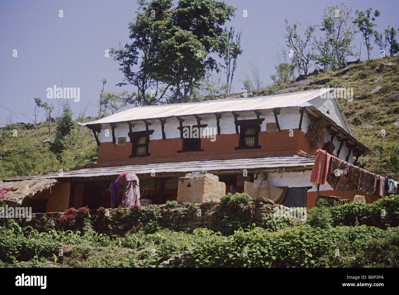 A Village, House in Rural Nepal Stock Photo - Alamy