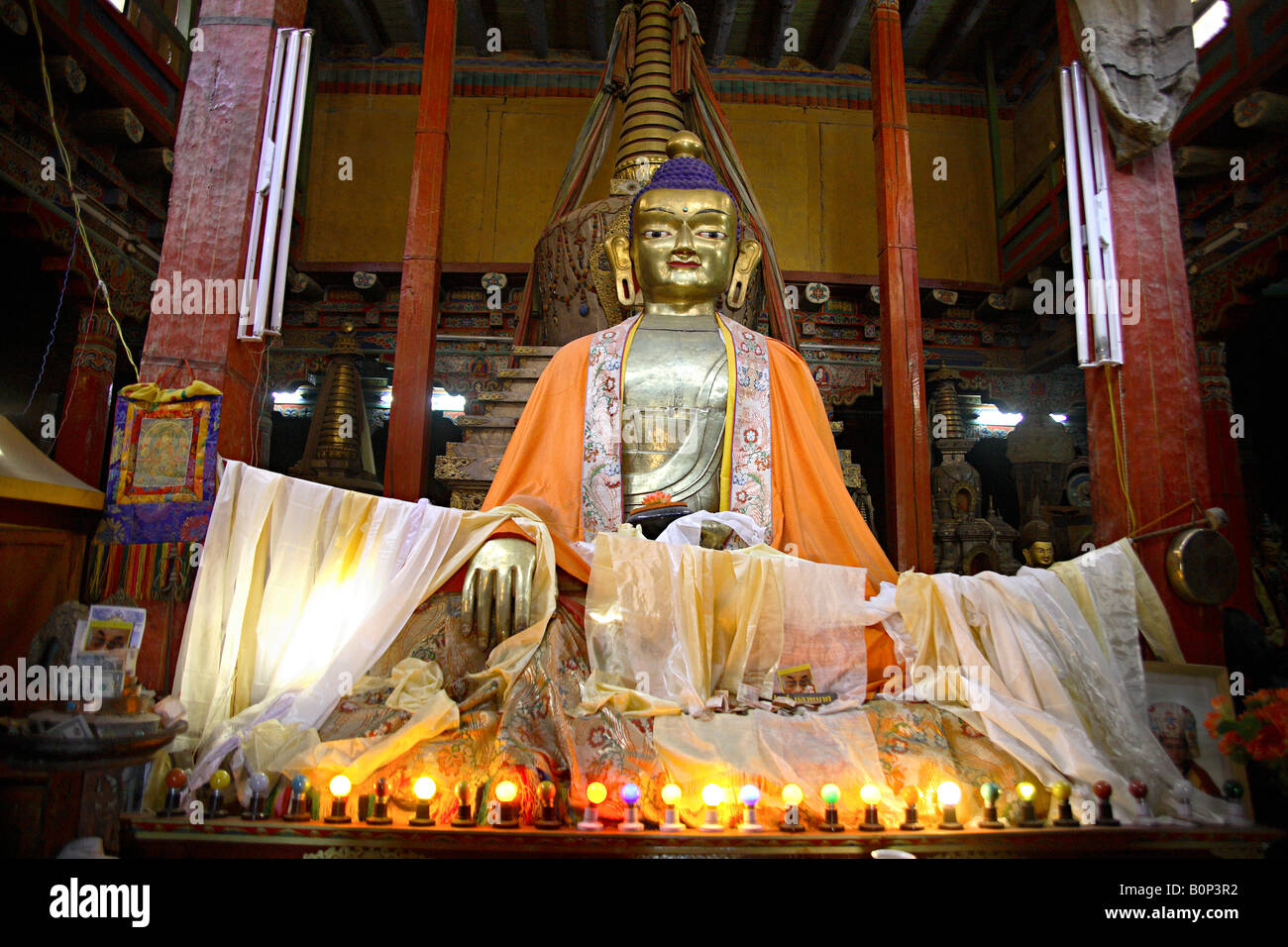 Buddha Statue. Hemis Gompa a Tibetan Buddhist monastery of the Drukpa ...