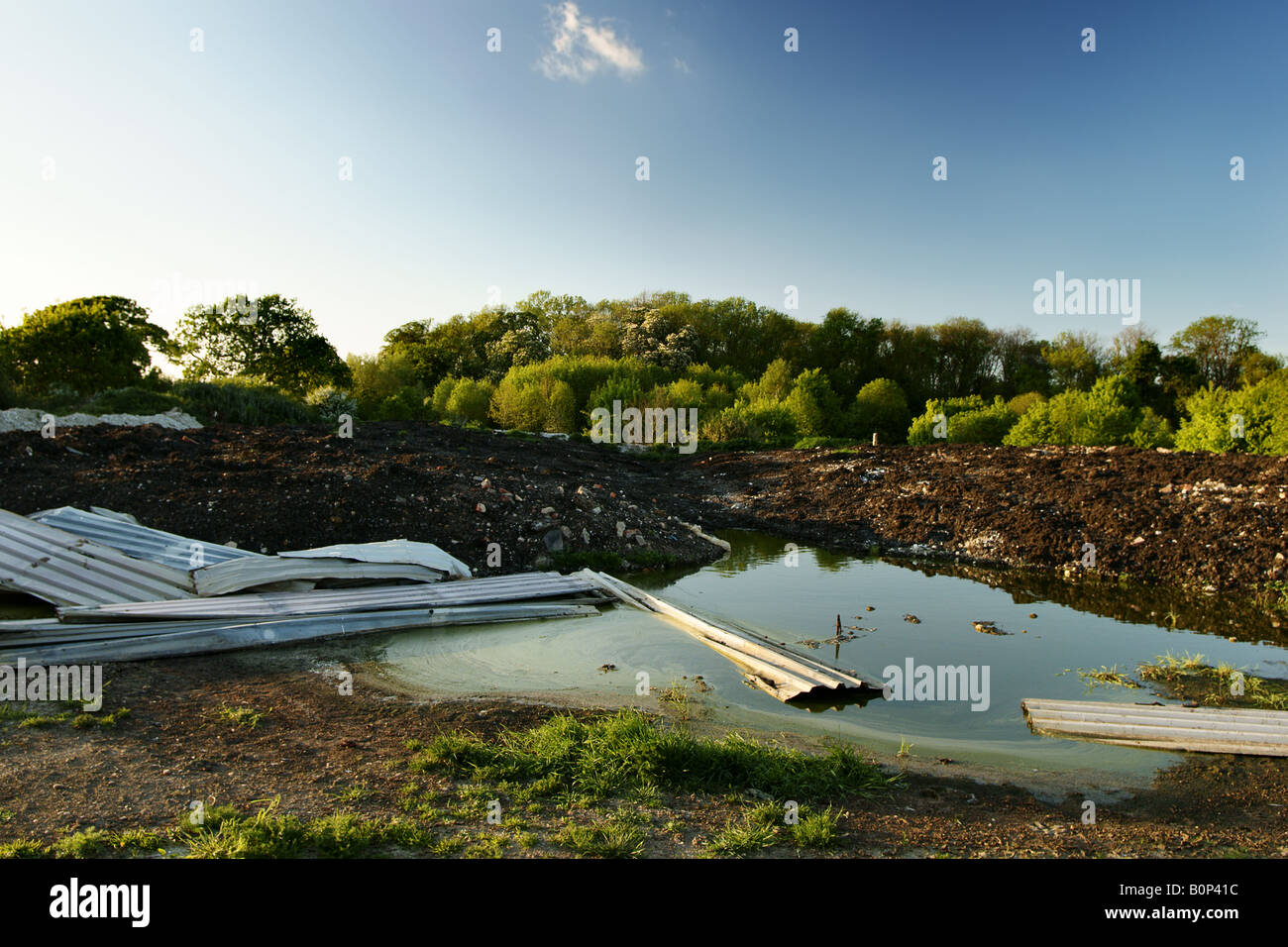 Environmental pollution in british countryside, landscape Stock Photo ...