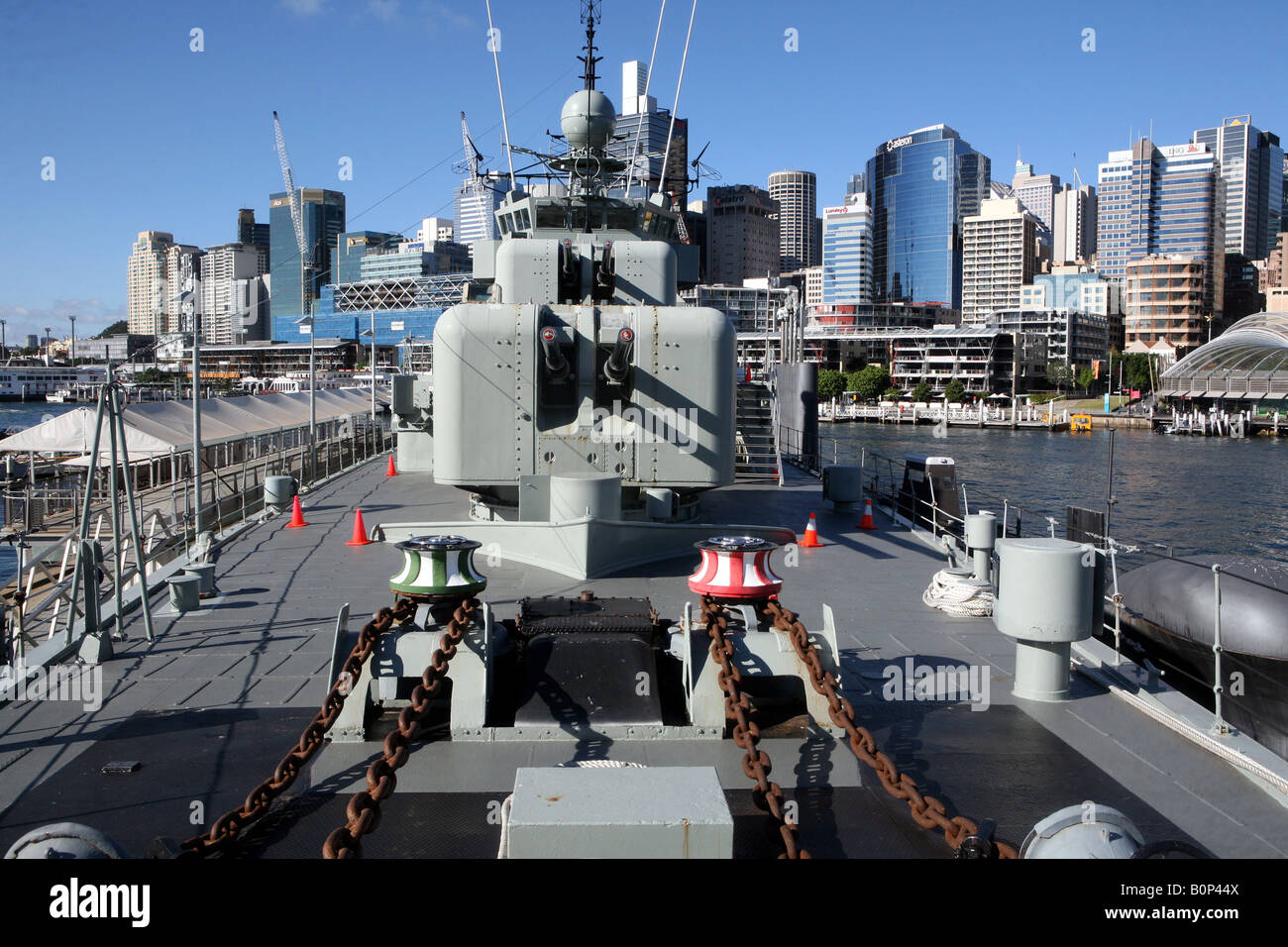 On board HMAS Vampire outside the Maritime Museum Darling Harbour ...