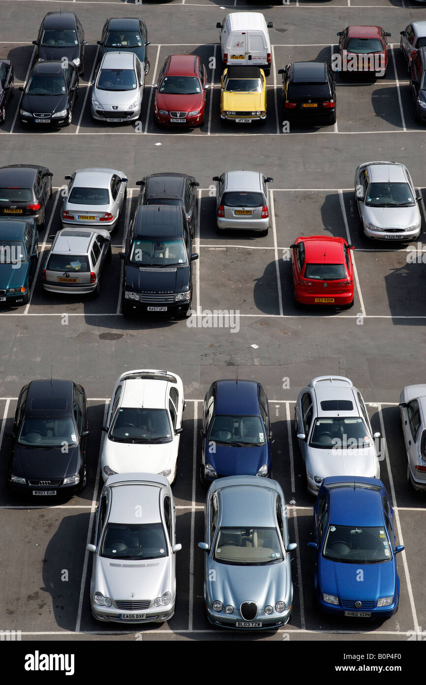 looking down over castle car park tower street york north yorkshire ...