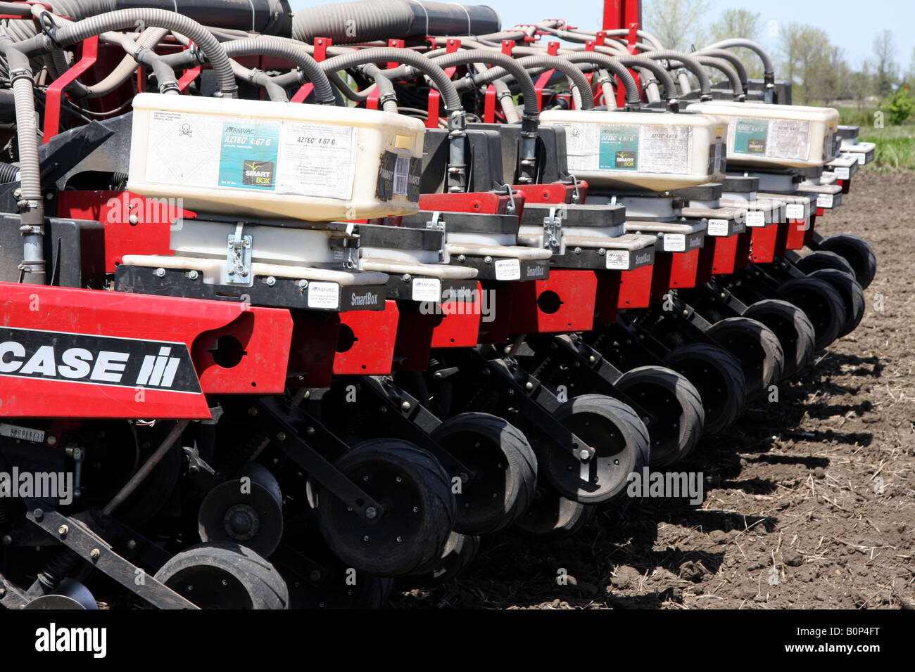 Planter ready for seeding Stock Photo - Alamy