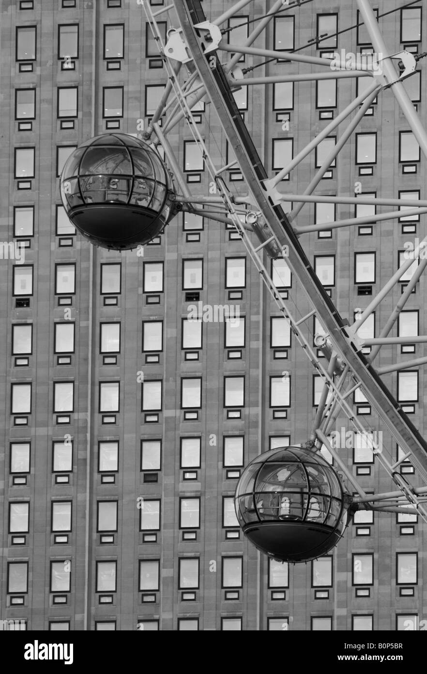 London eye detail Black and White Stock Photos & Images - Alamy