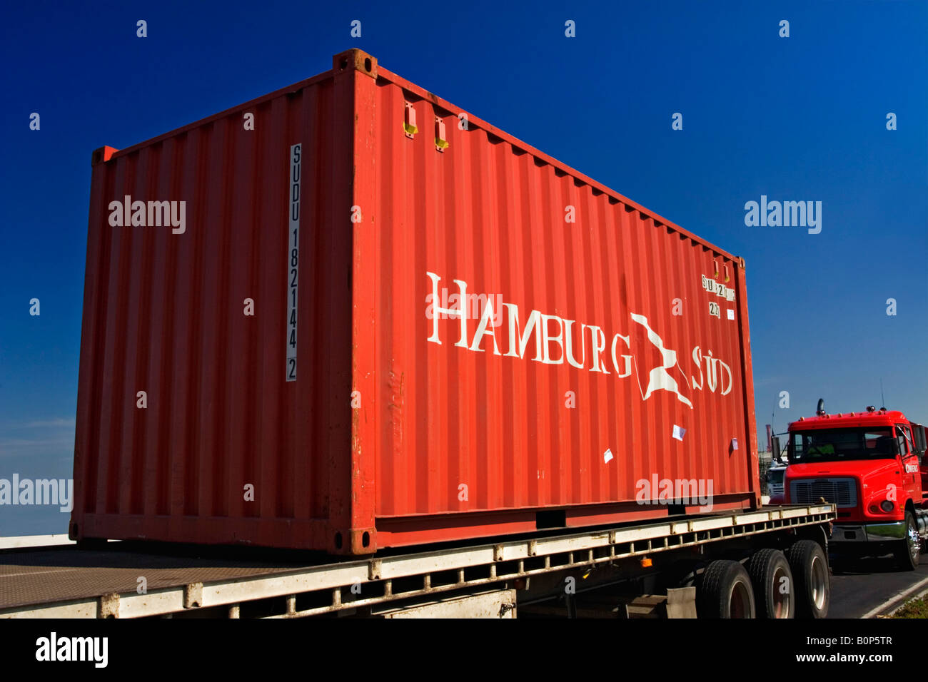 Transportation and Trucking / A Shipping Container loaded on a Semi ...