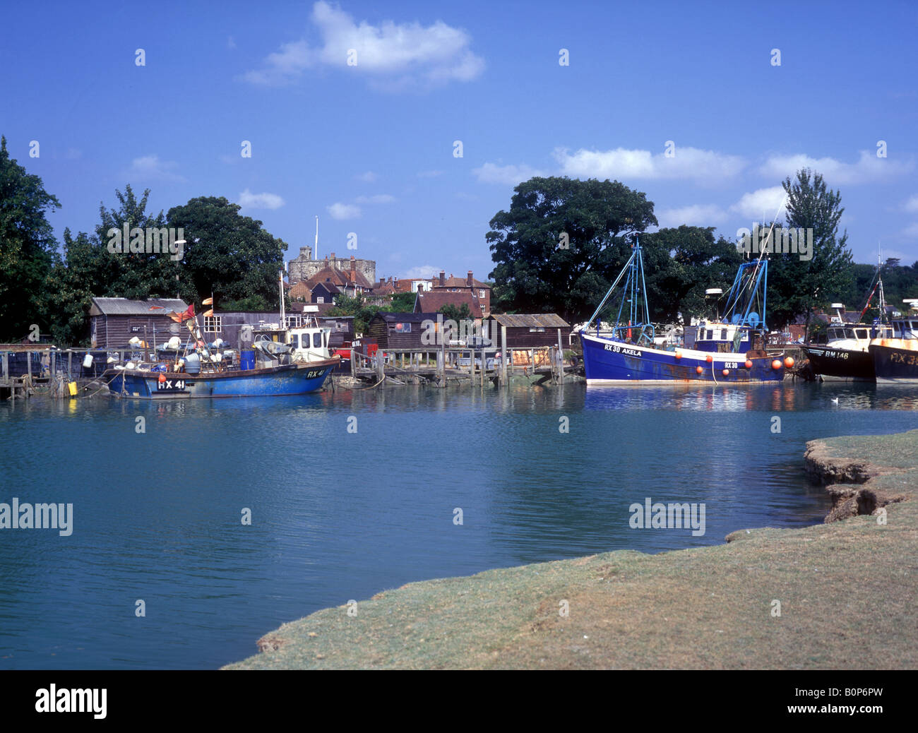 Rye harbour on the River Rother Stock Photo - Alamy