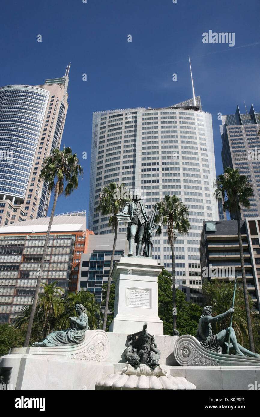 Memorial Sculpture by A Simonetti to Captain Arthur Phillip first ...