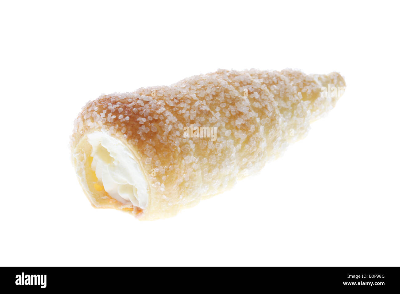 Fresh Cream Horn Stock Photo - Alamy