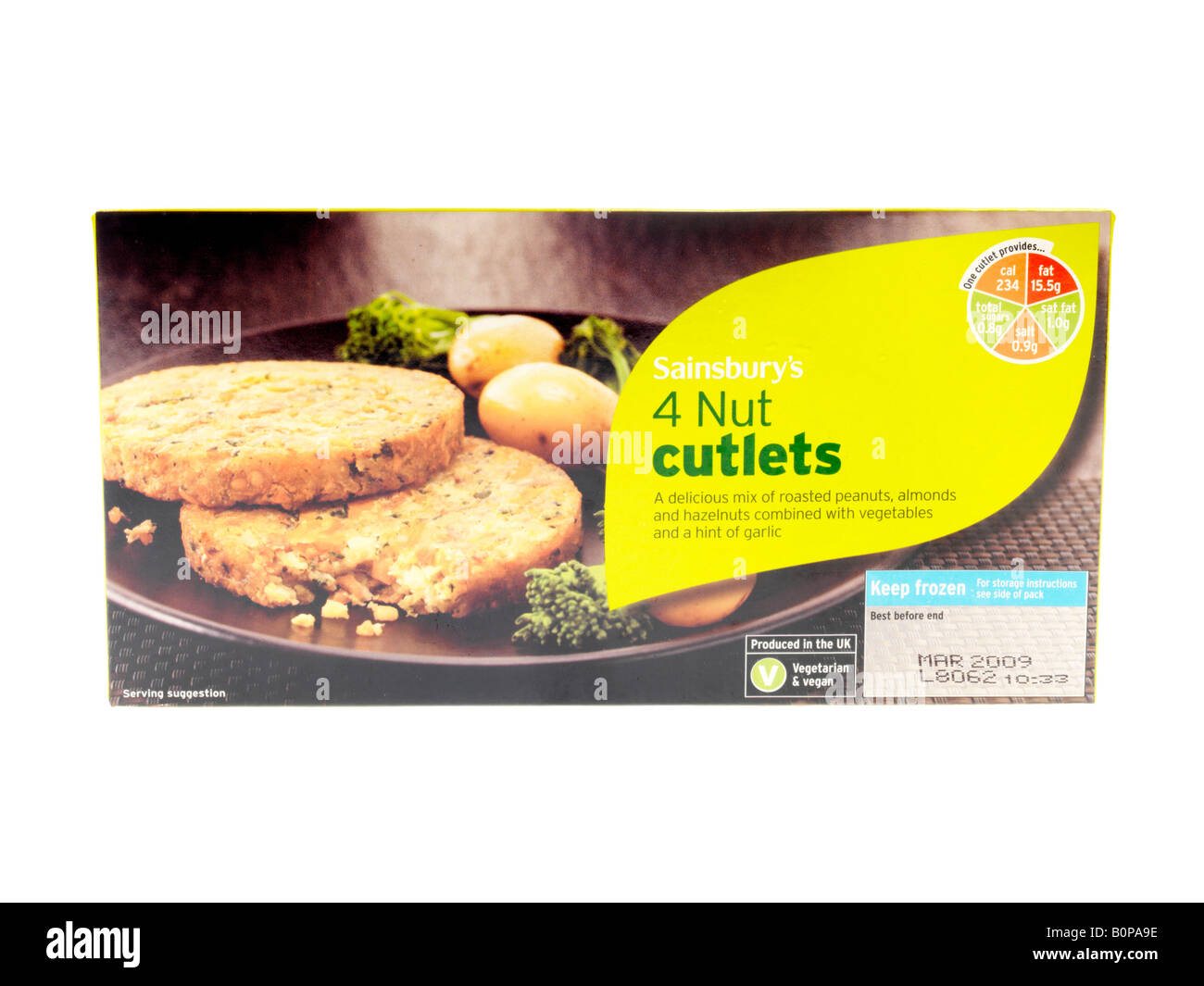 Packet of Nut Cutlets Stock Photo - Alamy