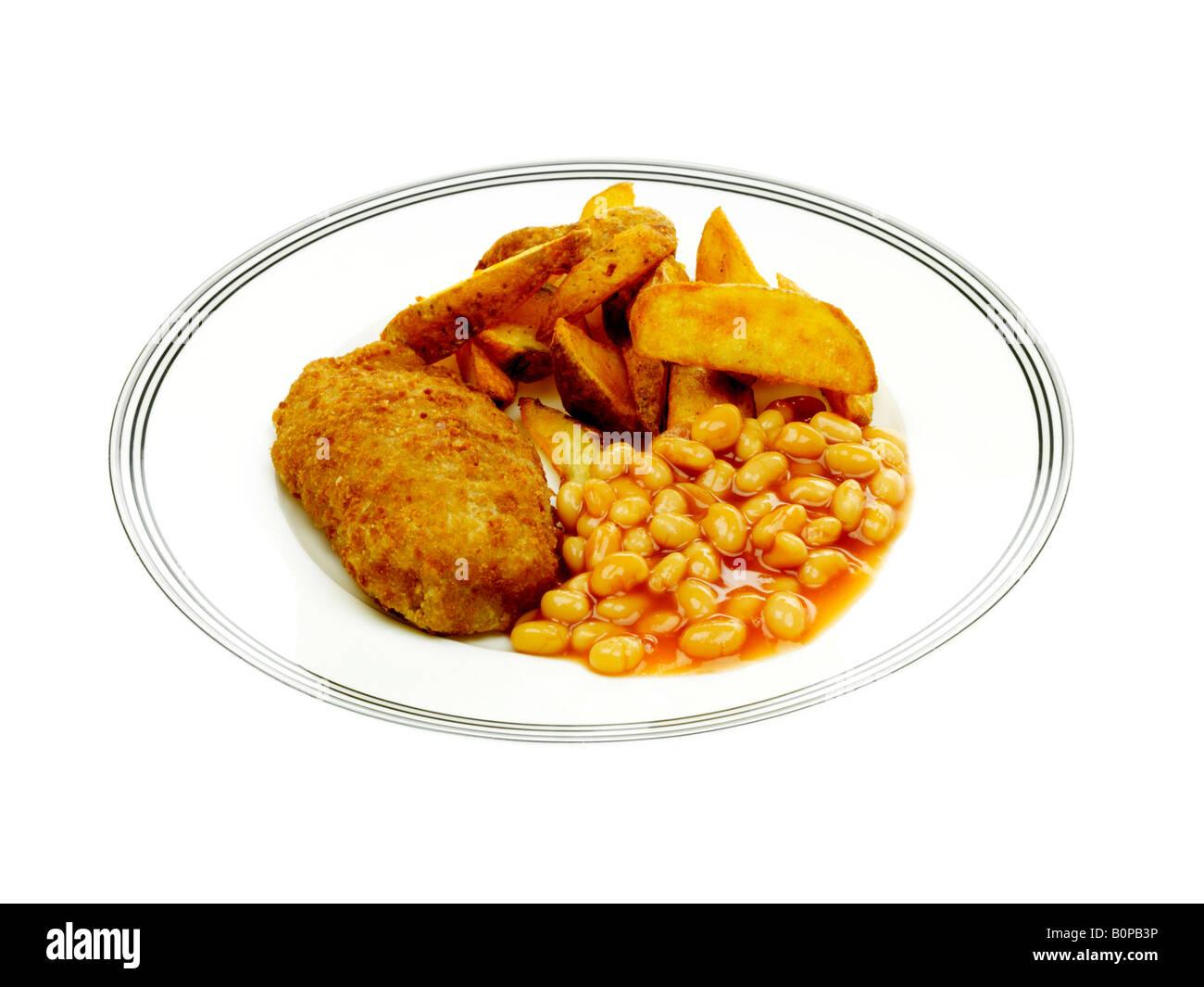 Cod In Breadcrumbs Stock Photo - Alamy