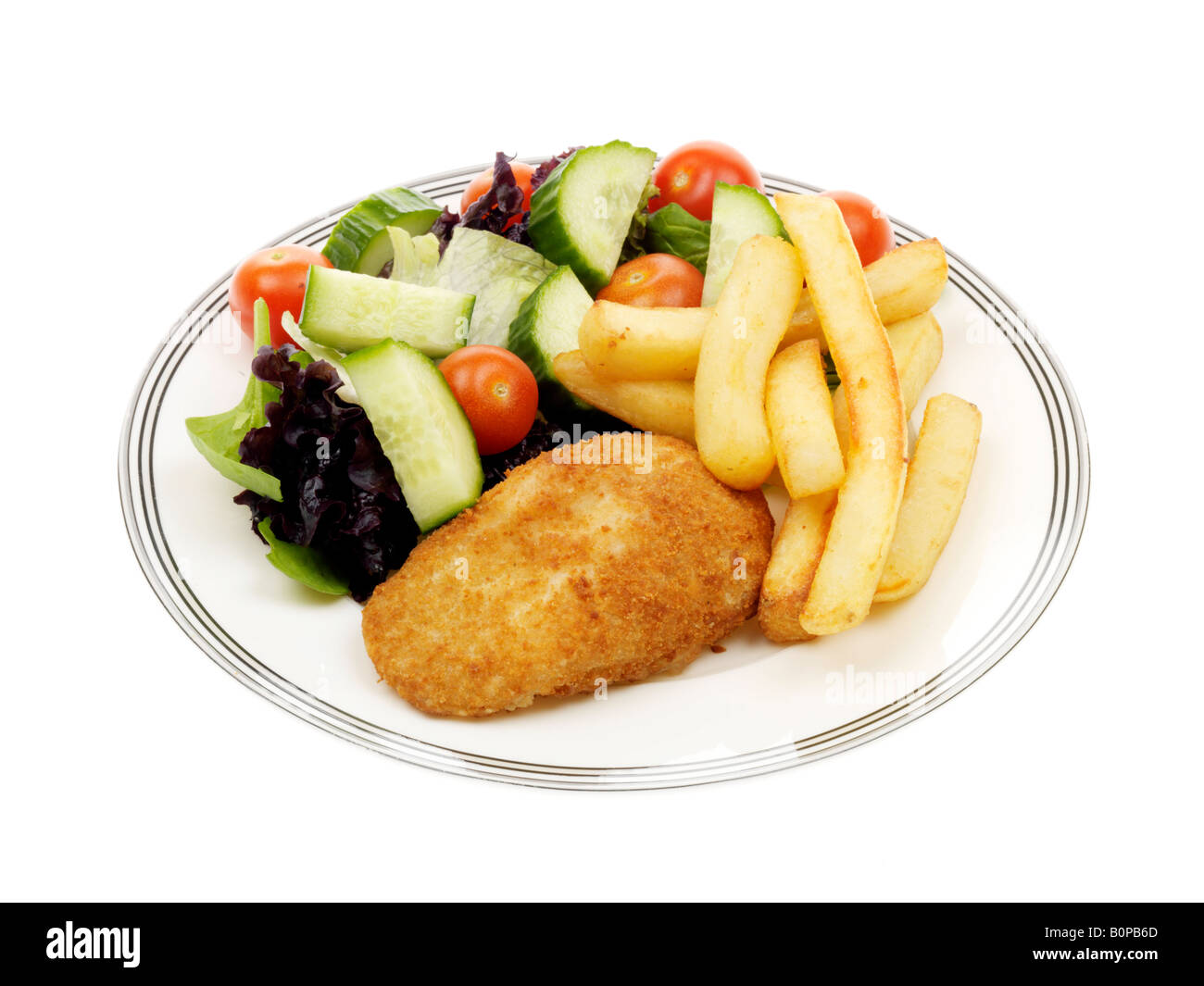Cod Fillet and Chips Stock Photo - Alamy