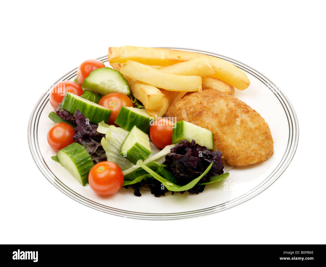 Cod Fillet and Chips Stock Photo - Alamy
