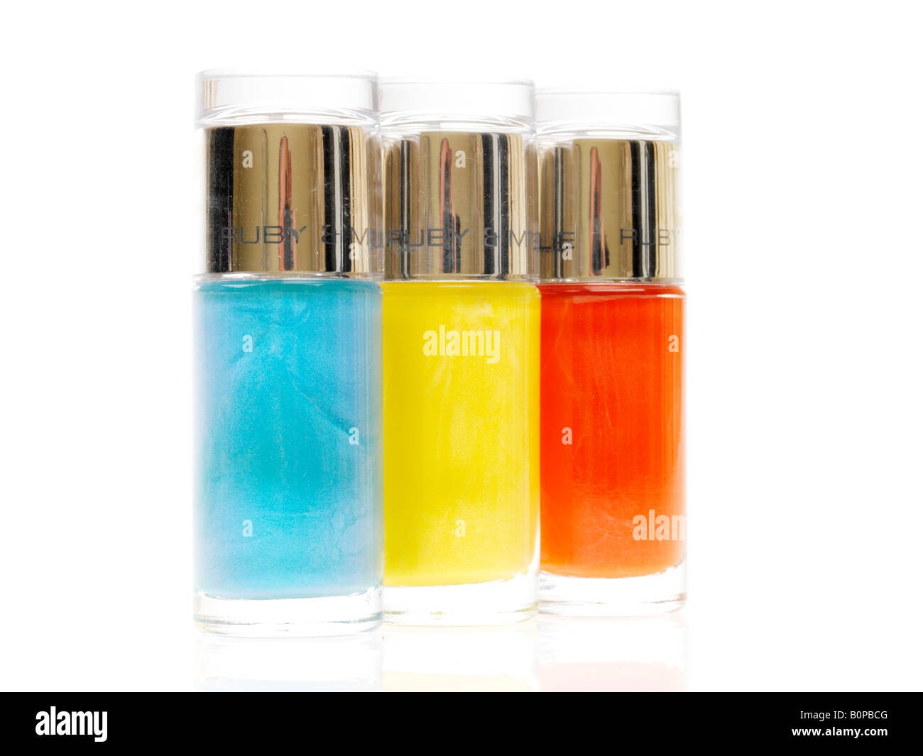Nail varnish bottles Cut Out Stock Images & Pictures - Alamy