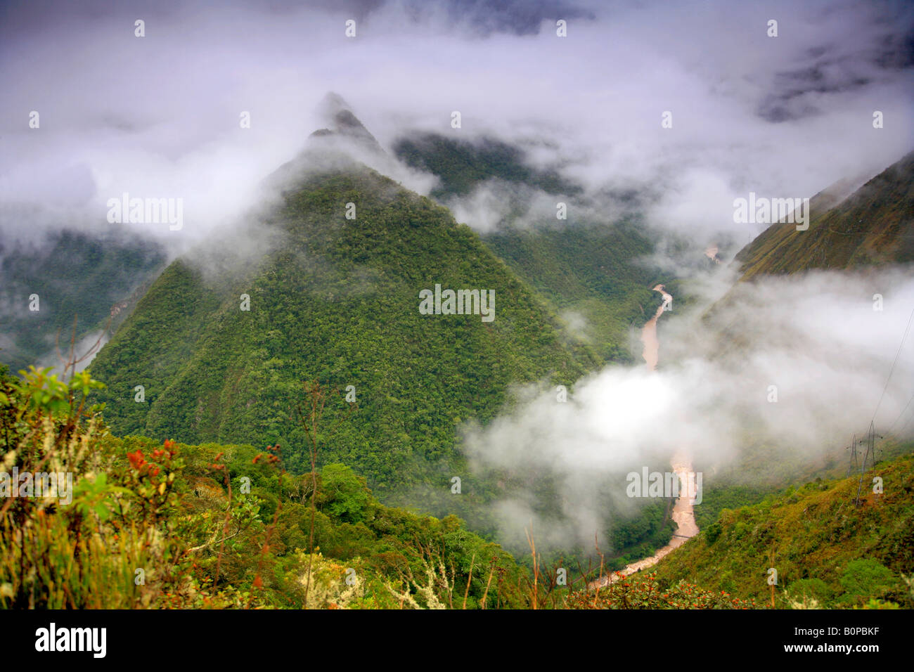 Machu Picchu Misty Putucusi mountain Urubamba river Valley Lost City ...
