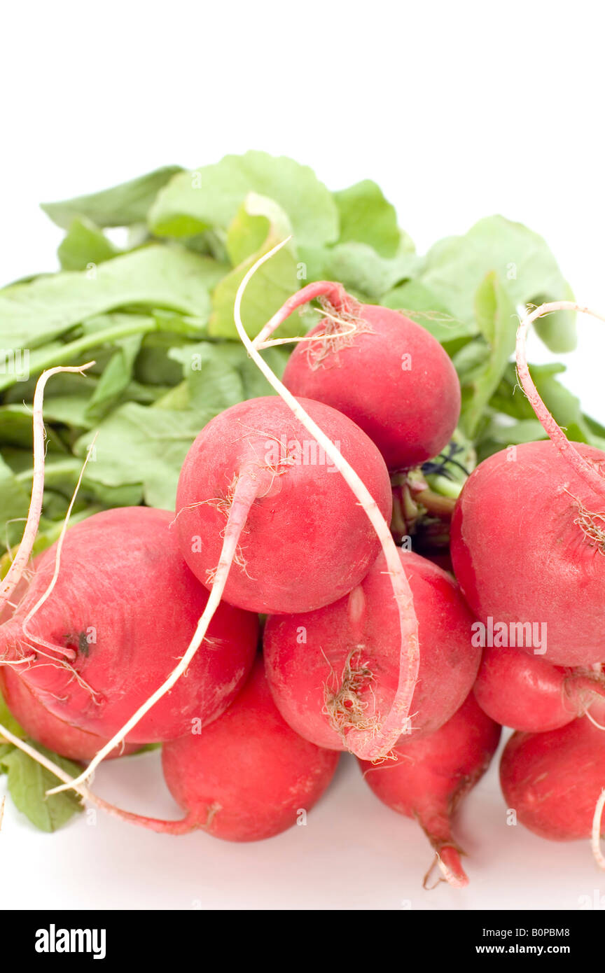 object on white food vegetable radish Stock Photo - Alamy