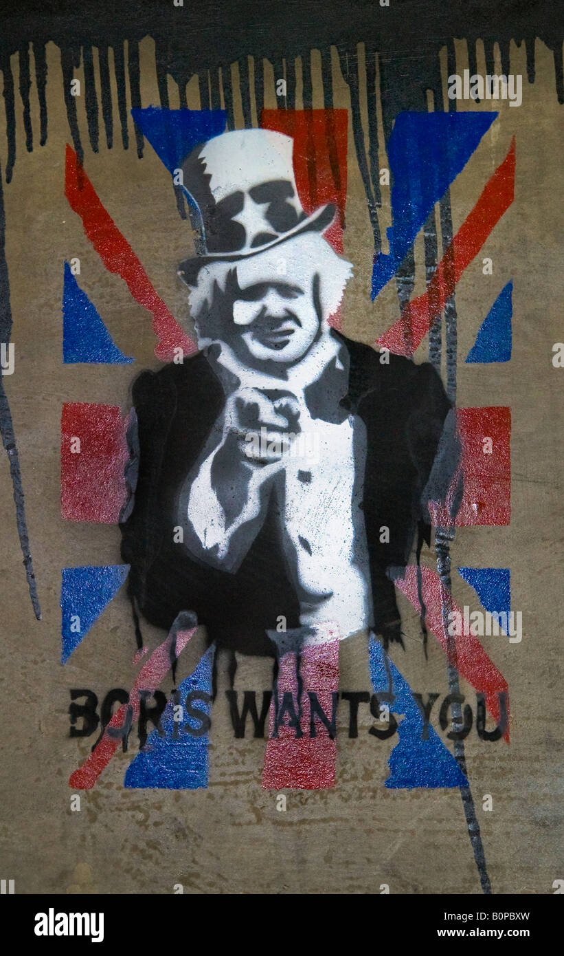 Boris johnson stencil hi-res stock photography and images - Alamy