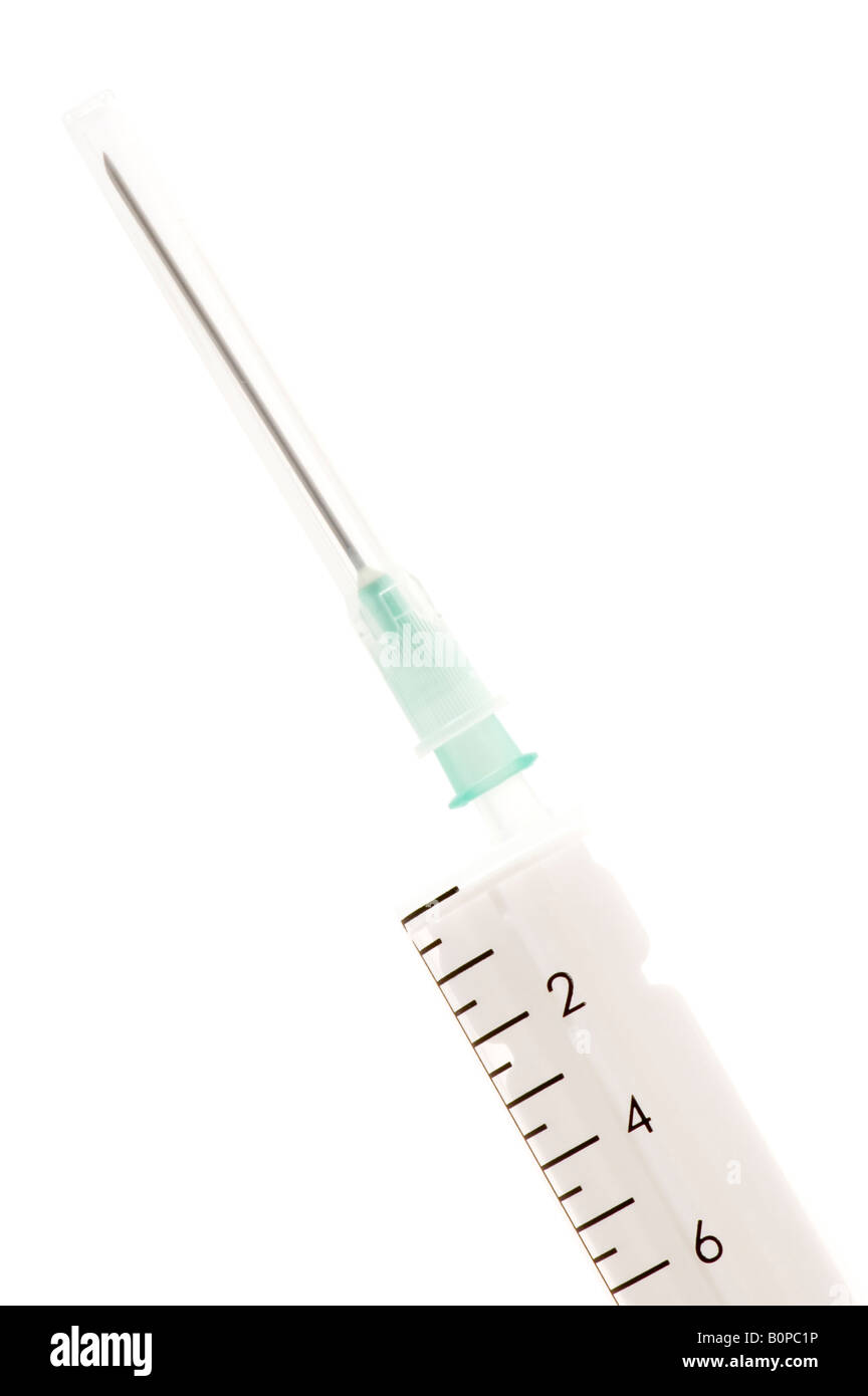 object on white medical tool Syringe Stock Photo - Alamy