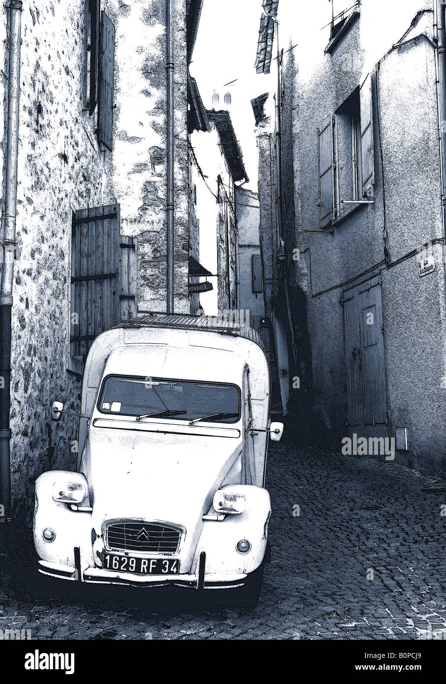 Citroen 2cv illustration hi-res stock photography and images - Alamy