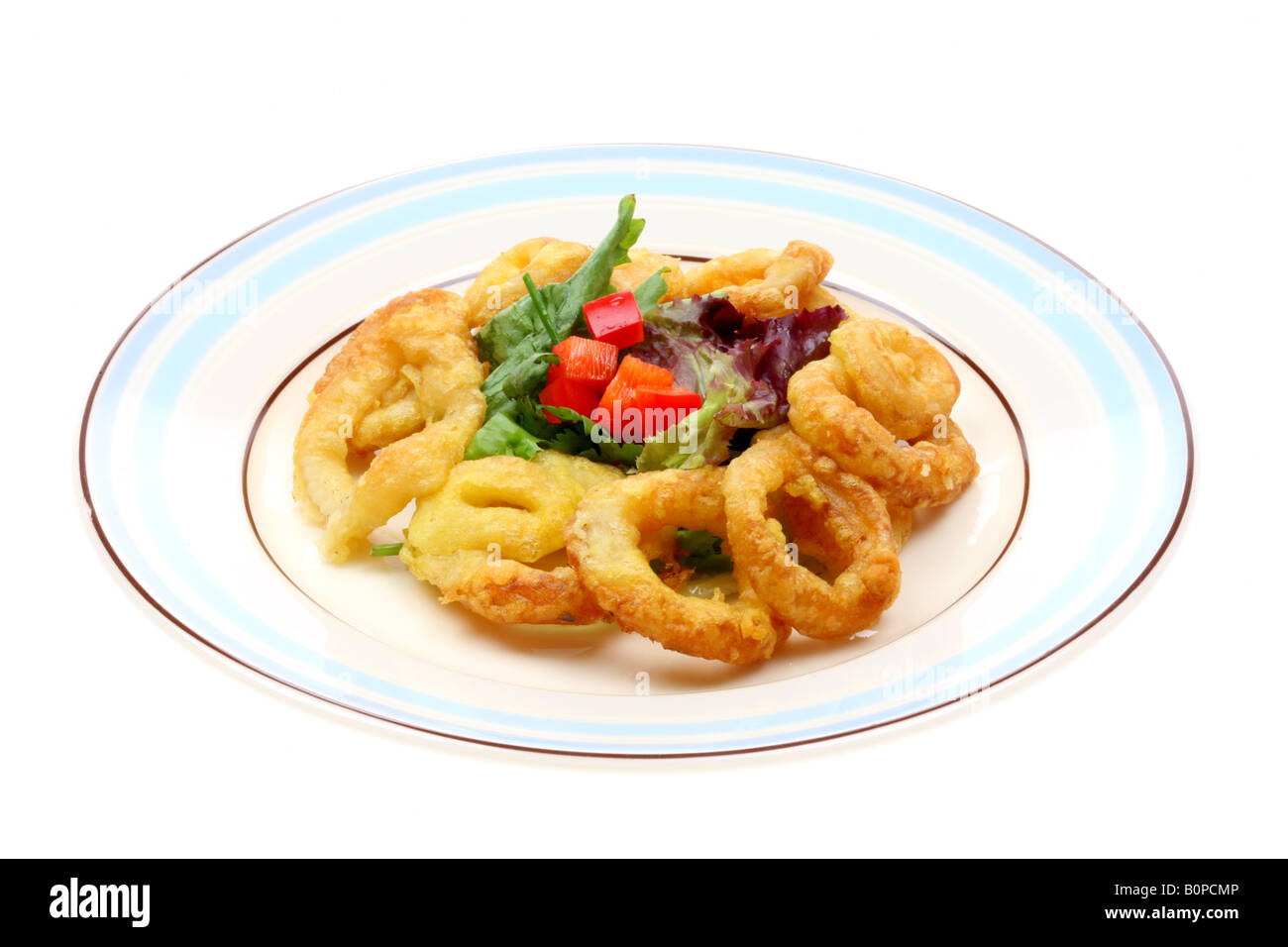 Fried Calamari Rings Stock Photo - Alamy