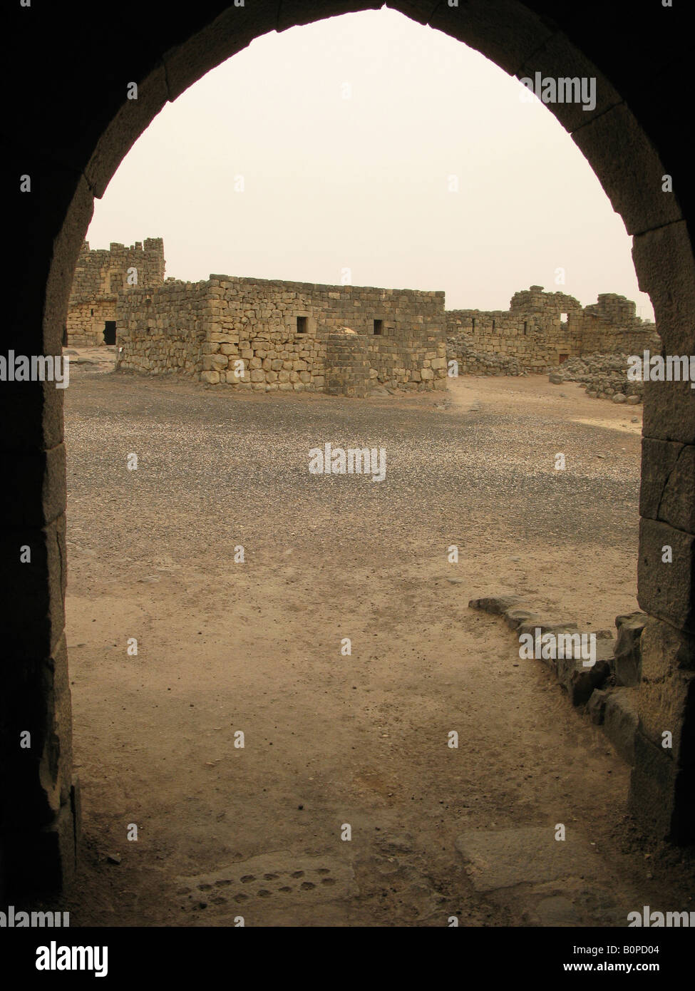 Azraq Fort, North Jordan, Middle East Stock Photo - Alamy