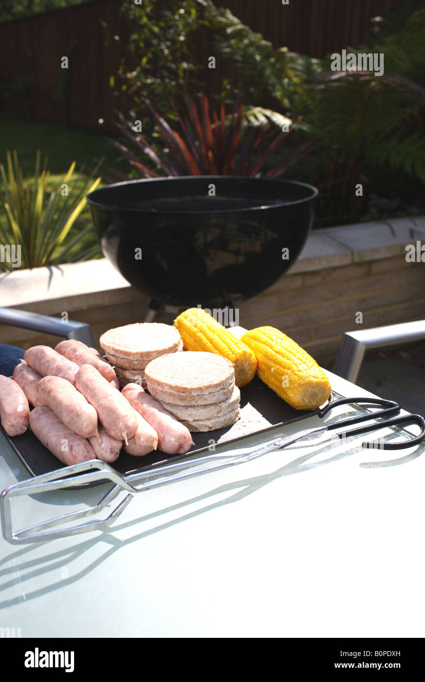 Uncooked Barbecue Food Stock Photo - Alamy