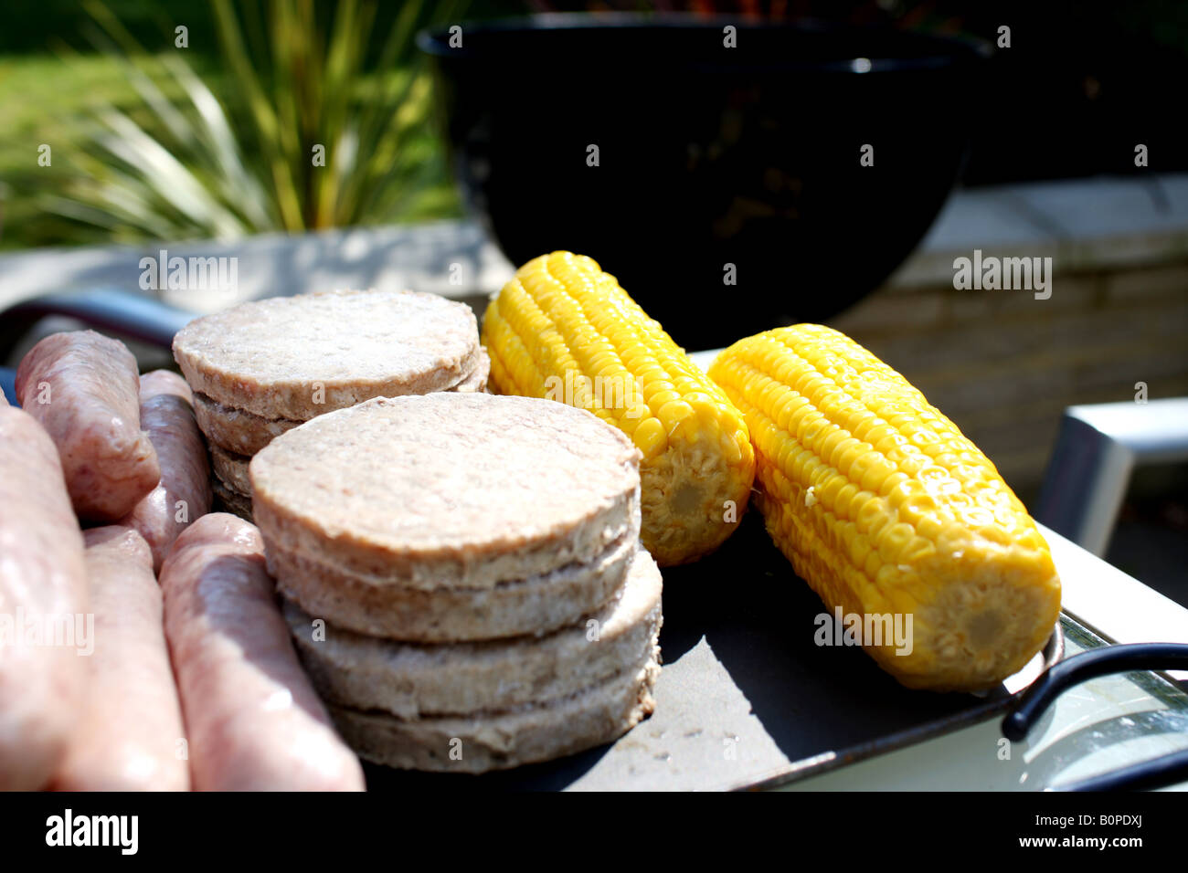 Uncooked Barbecue Food Stock Photo - Alamy