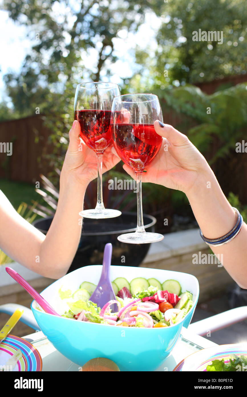 Young Women Making a Toast Models Released Stock Photo - Alamy