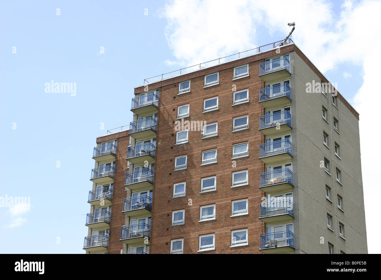 A 1960's inner city tower block in Sneinton, Nottingham, England, U.K ...