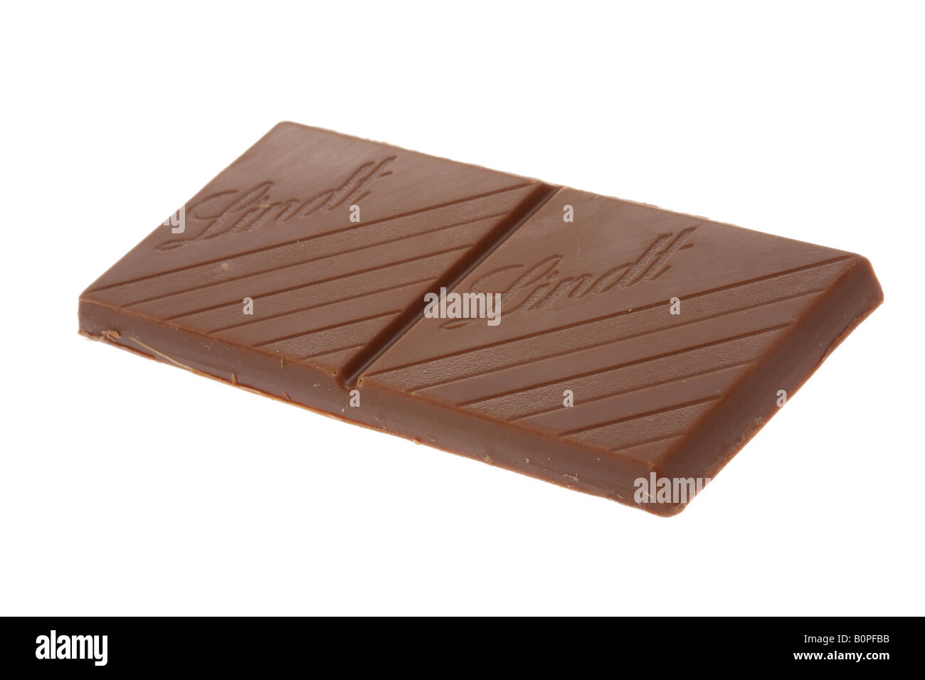 Milk Chocolate Squares Stock Photo - Alamy