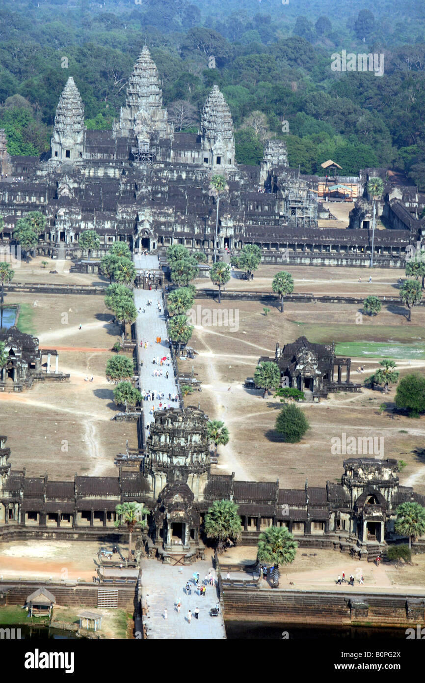 Archaeology Angkor Wat Aerial High Resolution Stock Photography and ...