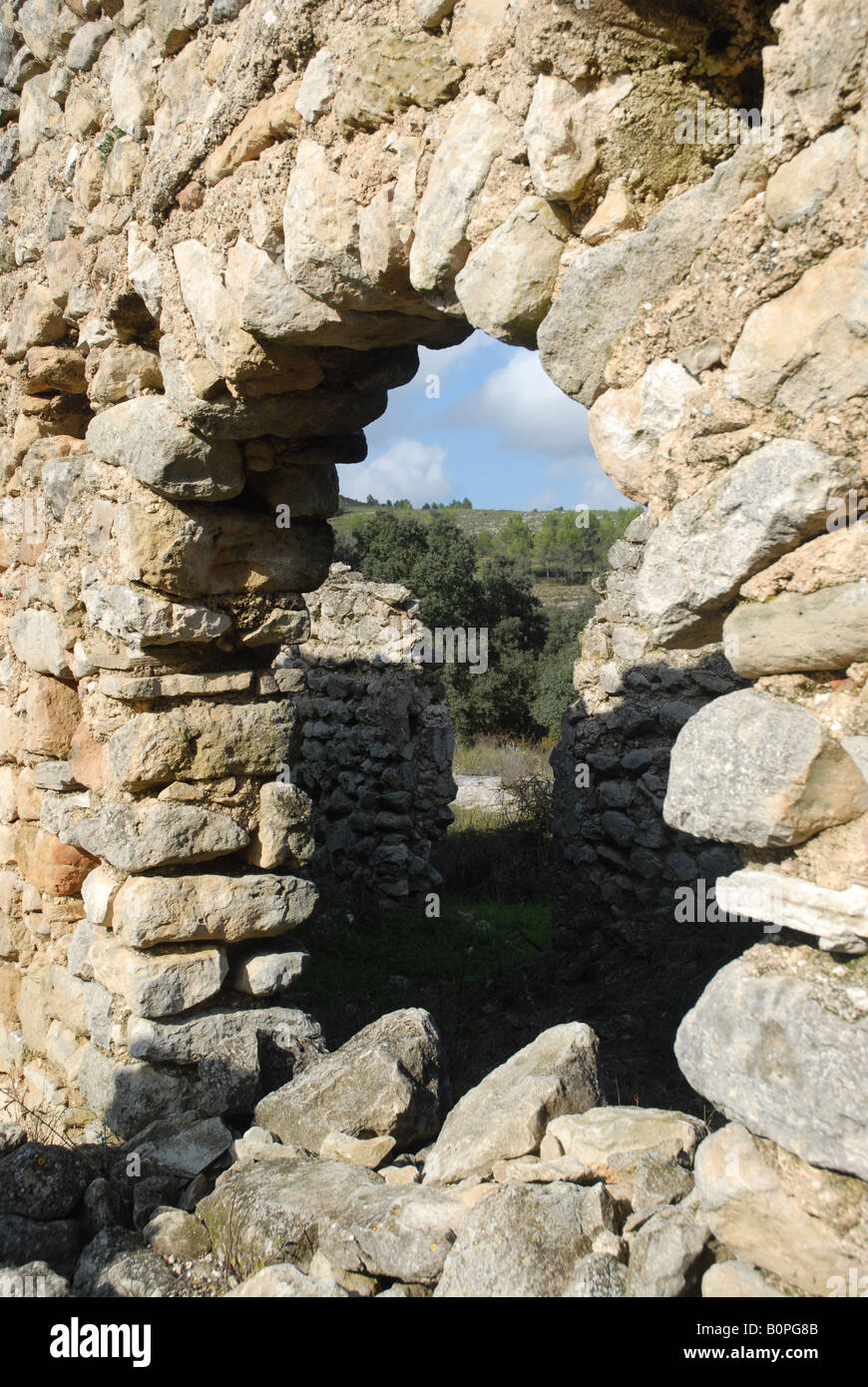 Moorish ruined village of L'Atzuvieta, Vall d'Alcala, Marina Alta ...