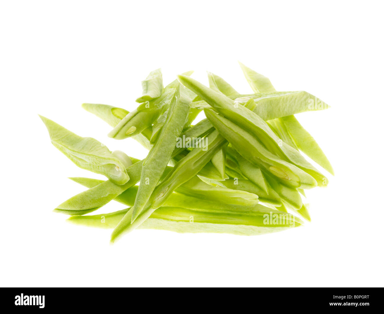 Sliced Runner Beans Stock Photo - Alamy