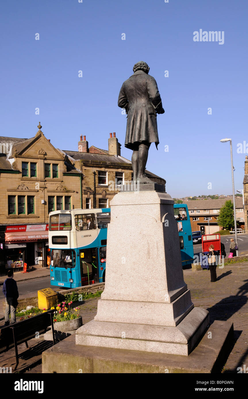The statue of Joseph Priestley the discoverer of oxygen in the market ...