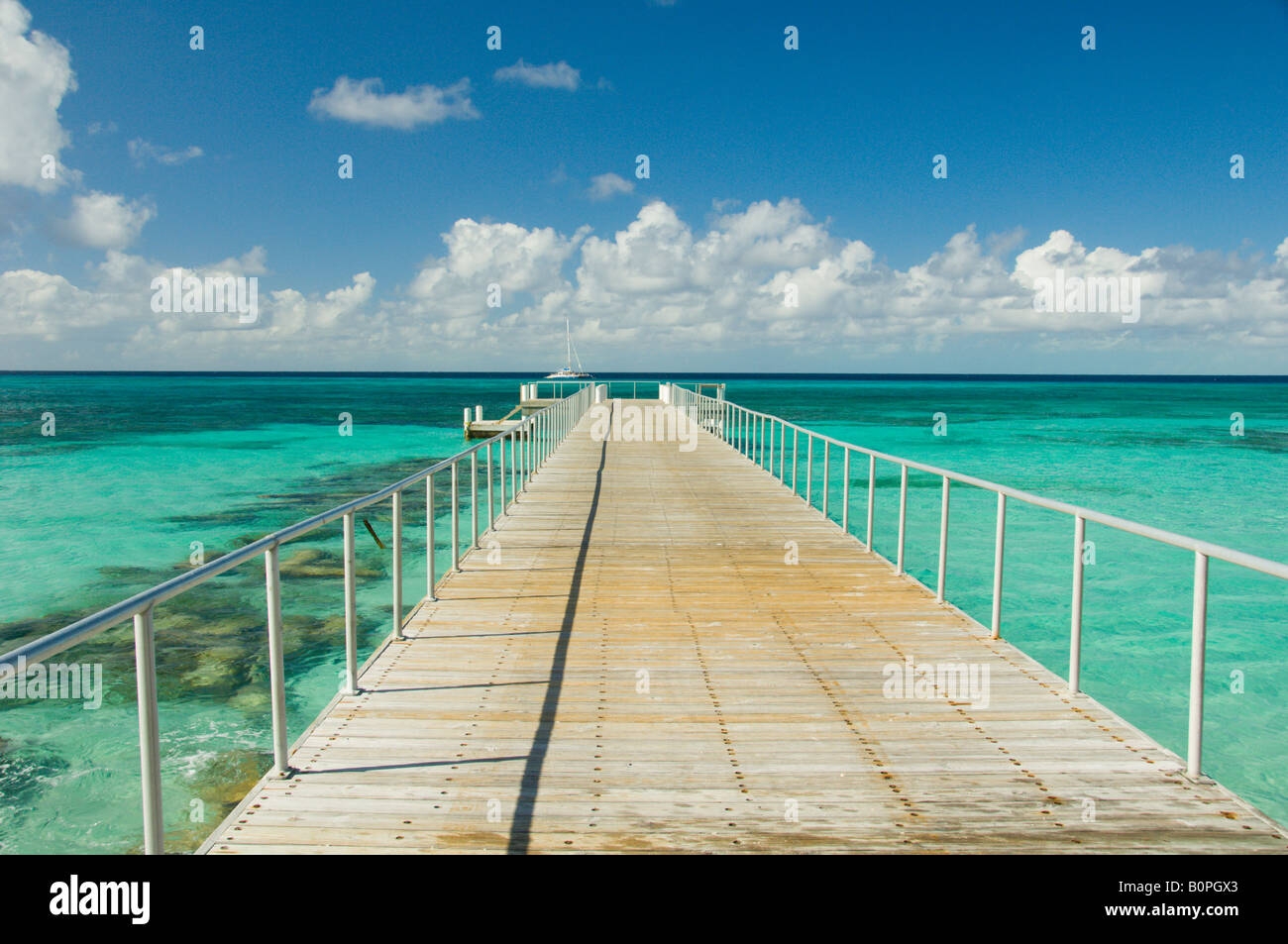 The village pier in Cockburn Town Grand Turk Turks and Caicos Islands ...
