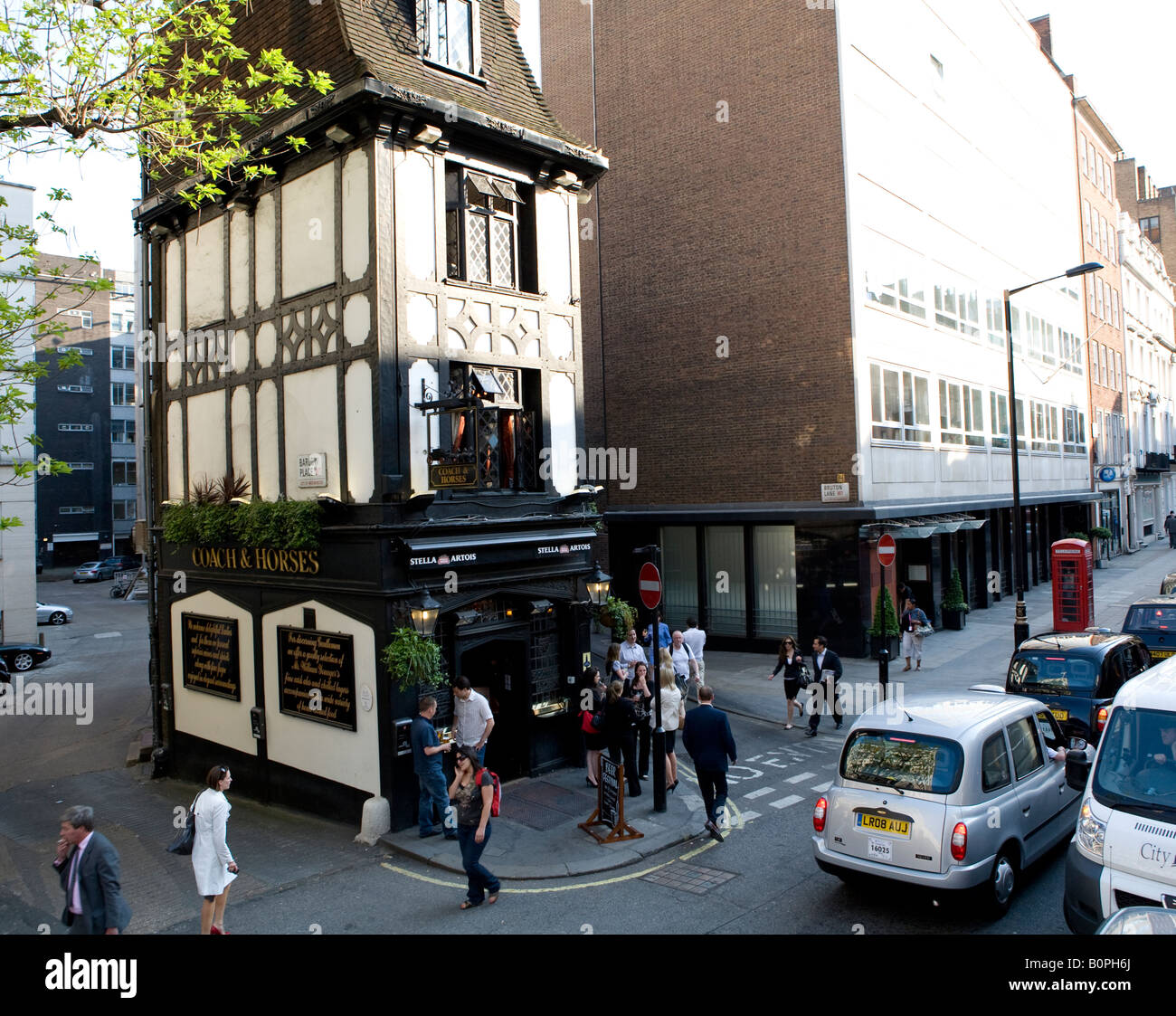 The Coach And Horses Pub Bruton Lane London UK Europe Stock Photo - Alamy