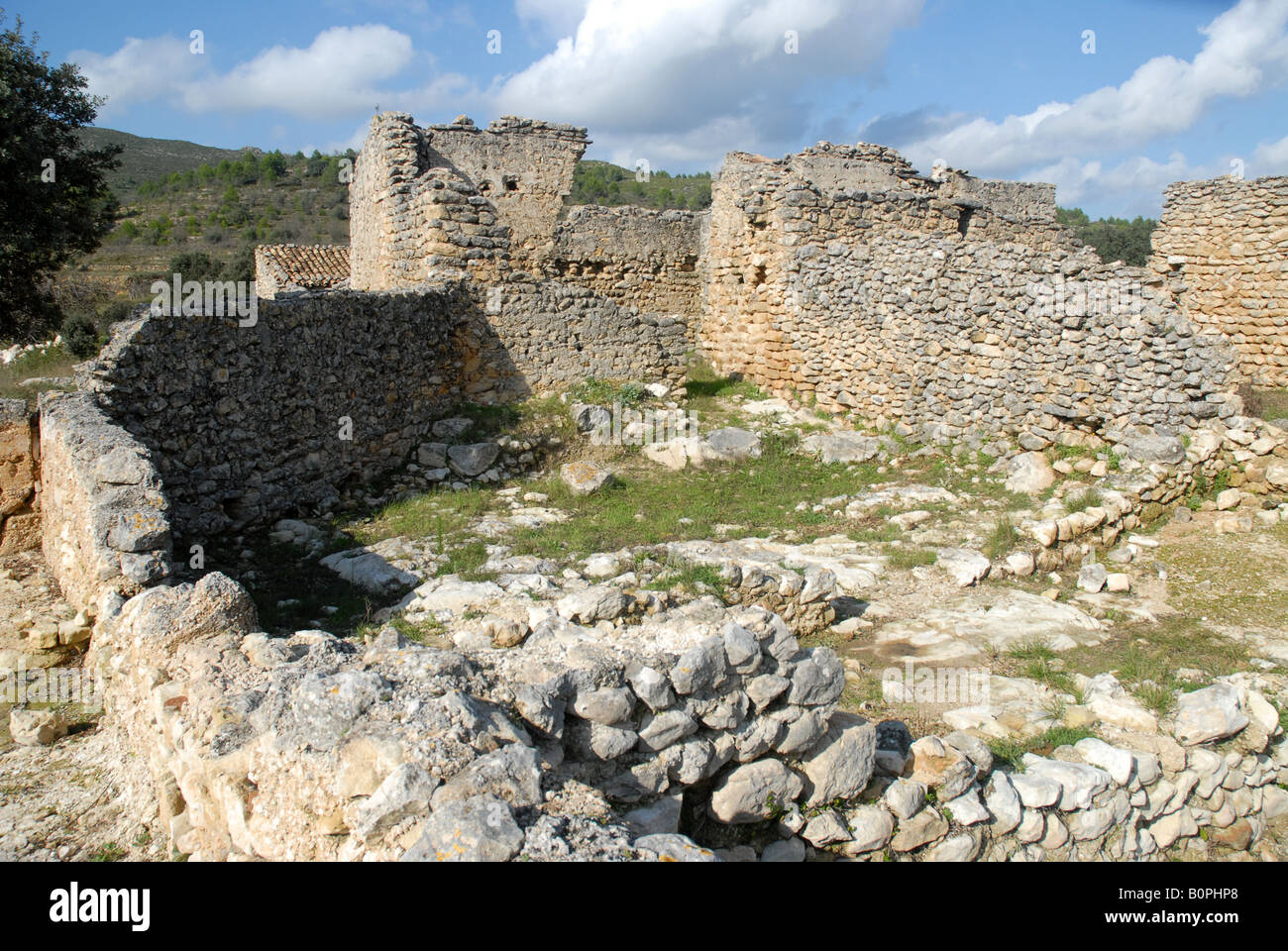 Moorish ruined village of L'Atzuvieta, Vall d'Alcala, Marina Alta ...