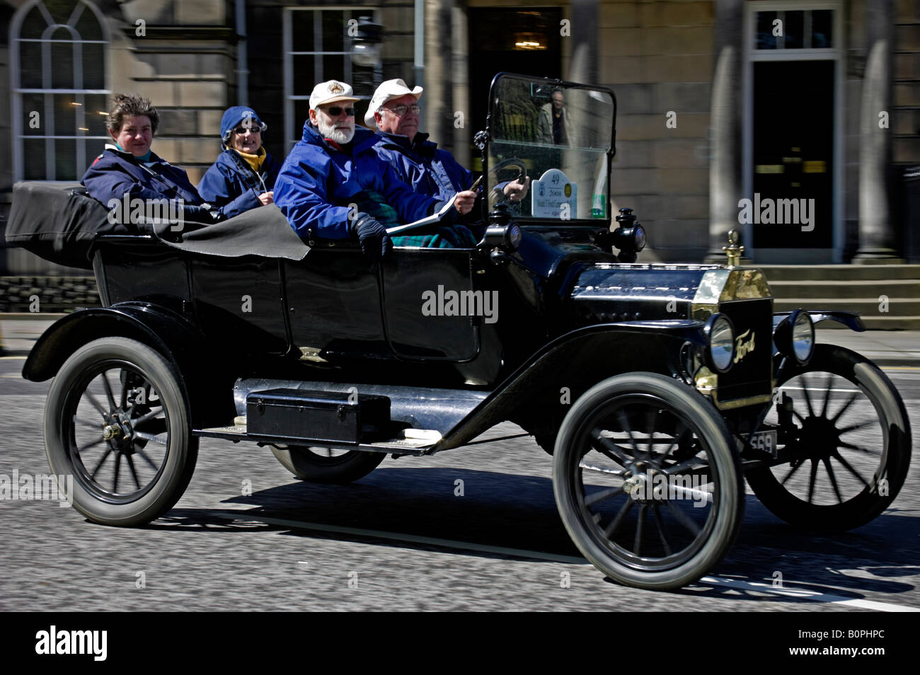 Model T Ford vintage vehicle taking part in Centenary Rally, Edinburgh ...