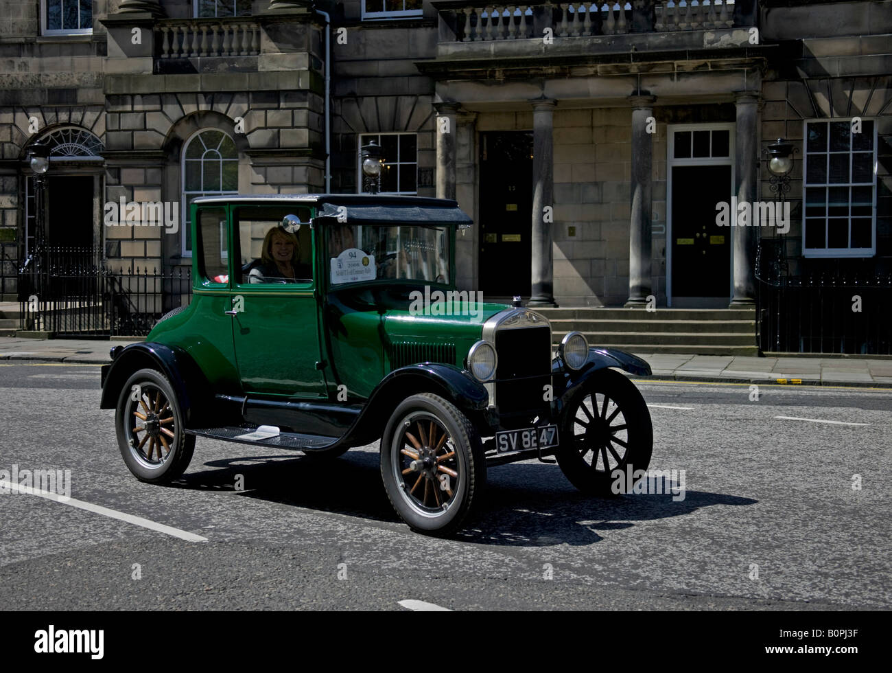 Model T Ford vintage vehicle taking part in Centenary Rally, Edinburgh ...