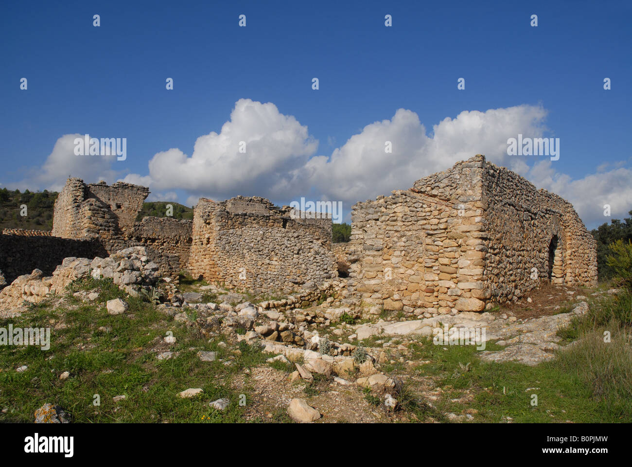 Moorish ruined village of L'Atzuvieta, Vall d'Alcala, Marina Alta ...