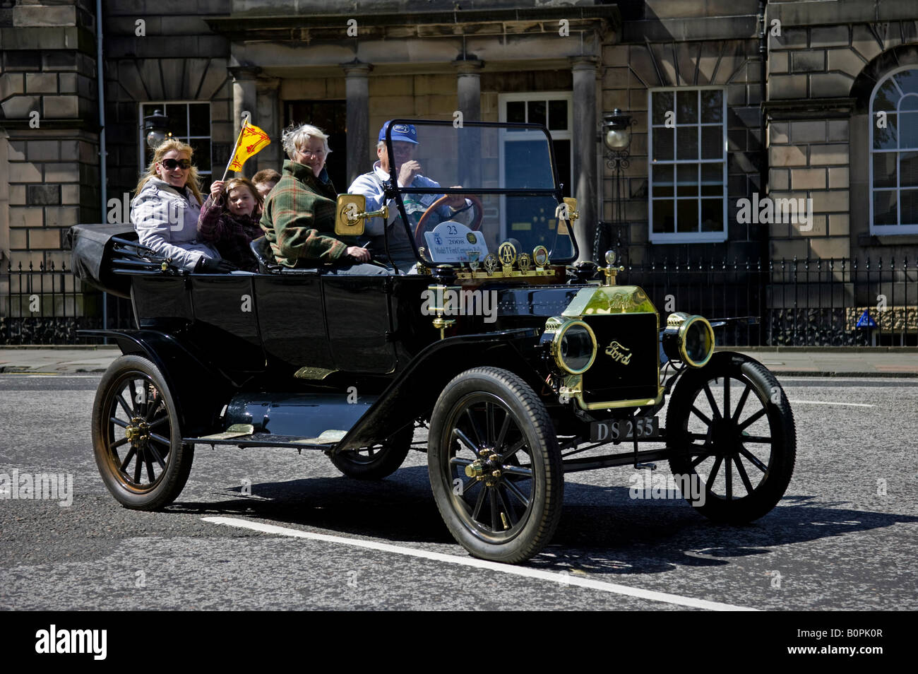 Model T Ford vintage vehicle taking part in Centenary Rally, Edinburgh ...