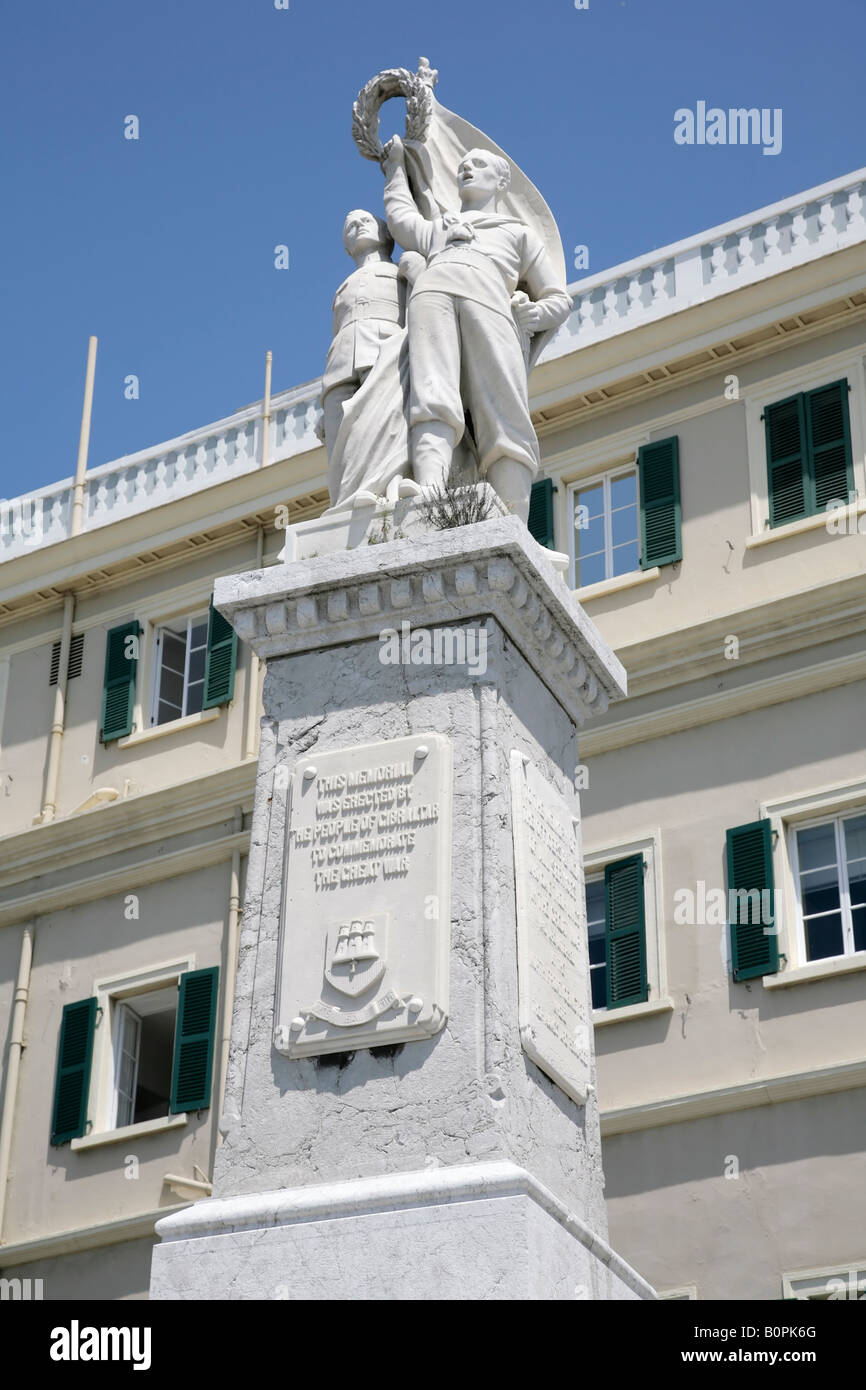 Gibraltar s commemorative monument to the Great War Stock Photo - Alamy