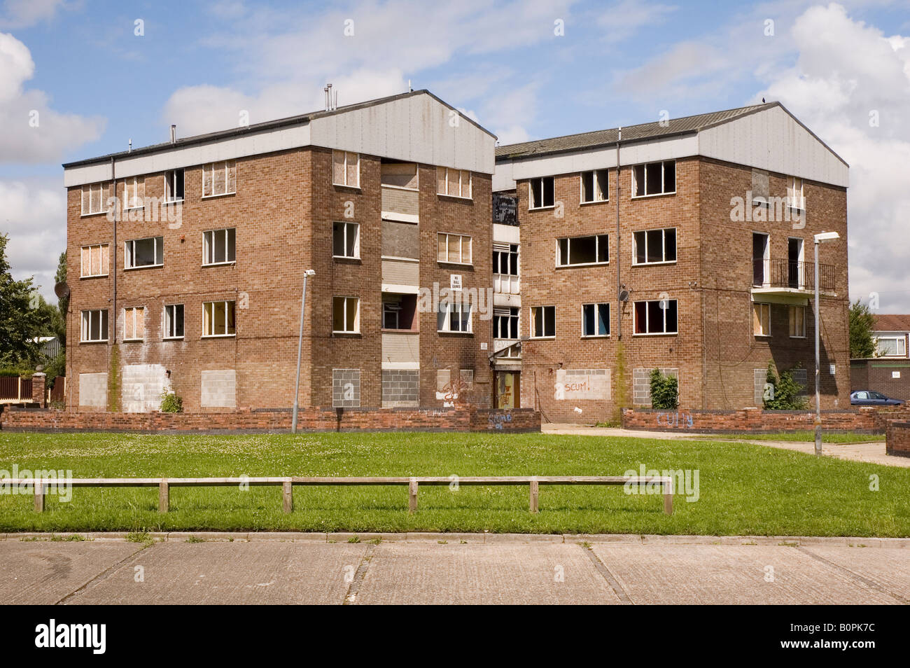 Liverpool, Netherton, buckley hill, derelict housing estate Stock Photo ...