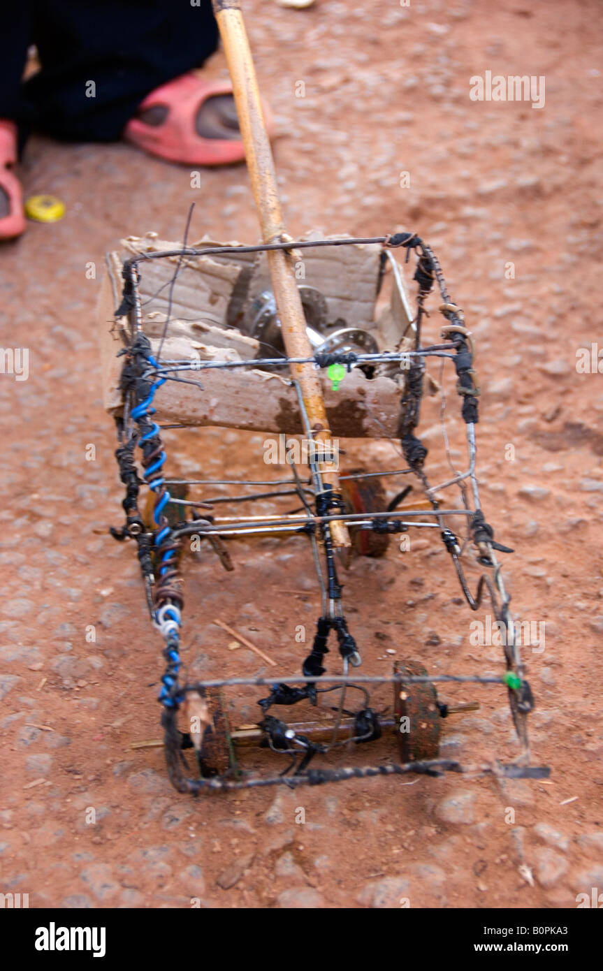 Self made African toy car made of iron wire Stock Photo - Alamy